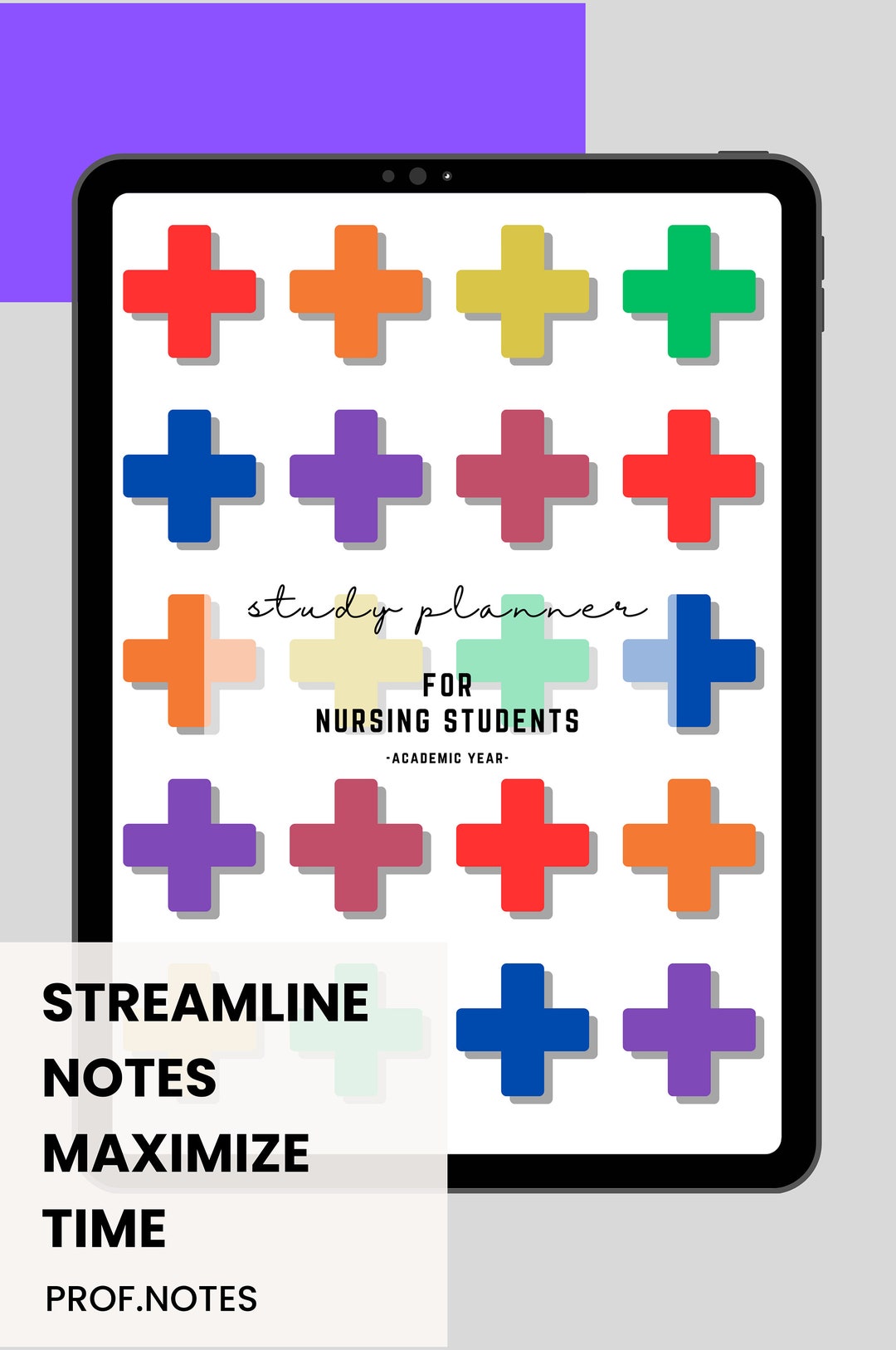 Digital Nursing School Planner for Students With Digital Stickers ...