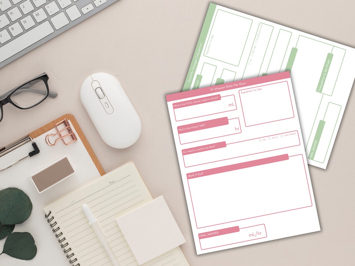 Dosage Calculation Nursing Templates | Nursing Math Worksheets ...