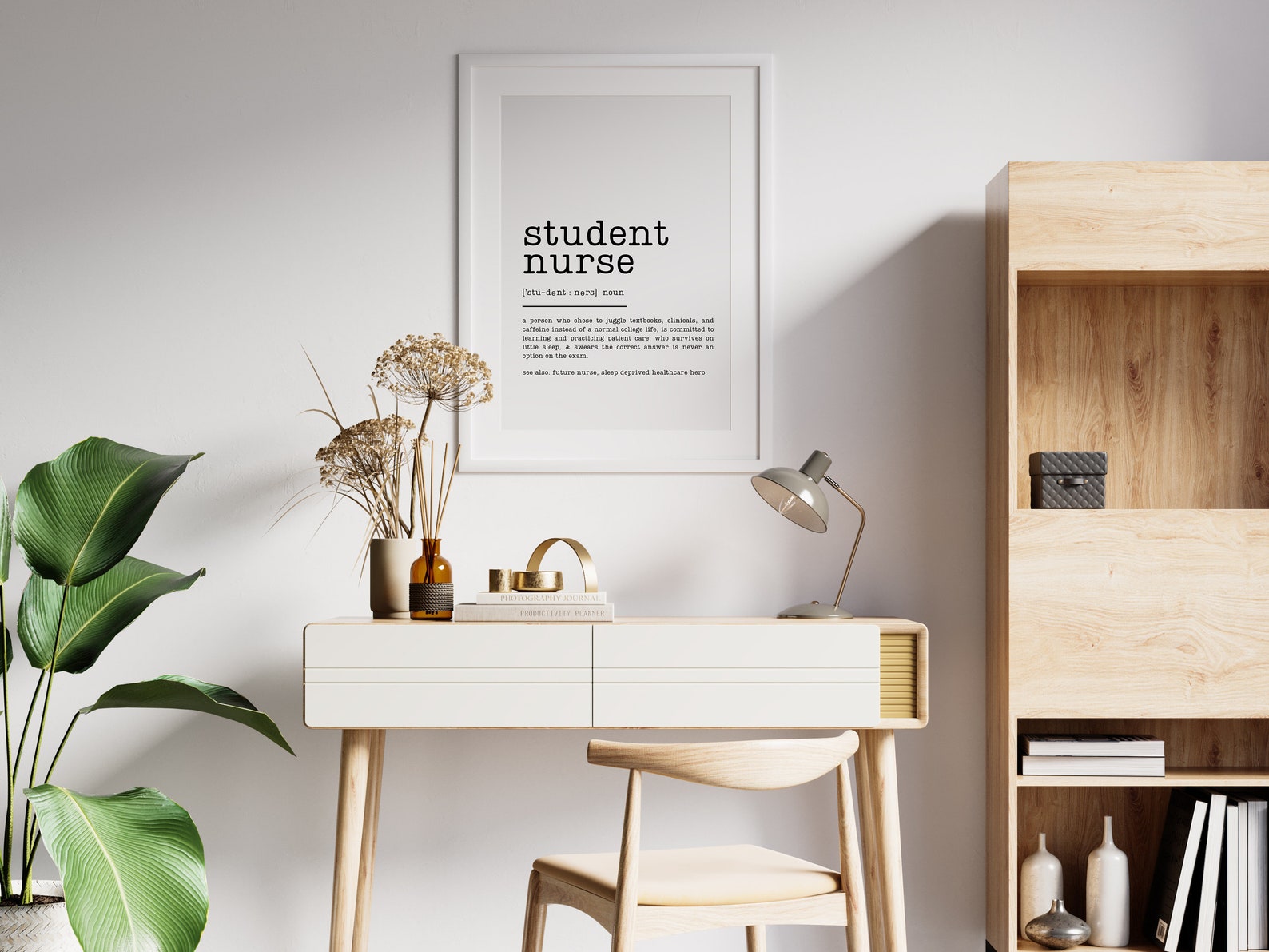 Student Nurse Definition Print | Student Nurse Gift | Nursing School ...