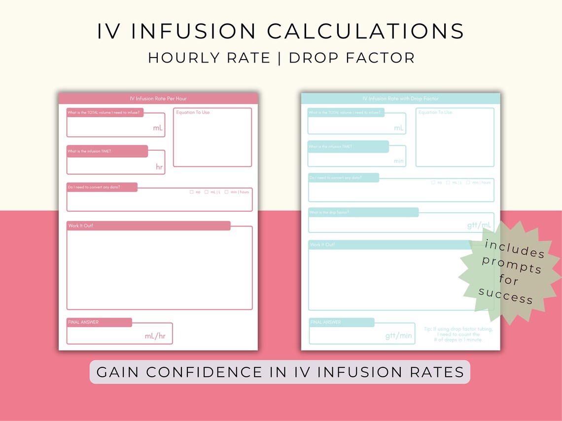 Dosage Calculation Nursing Templates | Nursing Math Worksheets ...