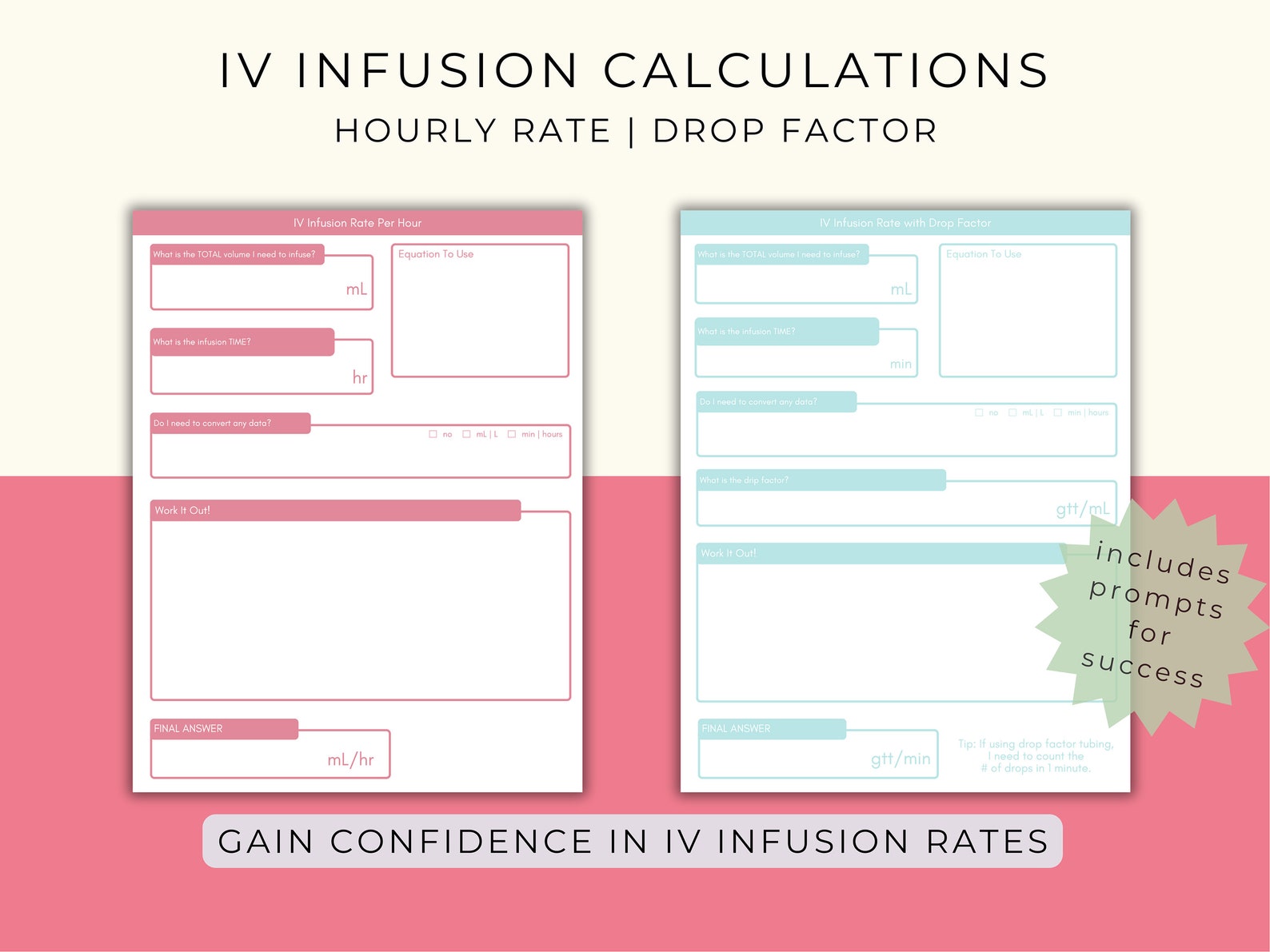 Dosage Calculation Nursing Templates | Nursing Math Worksheets ...