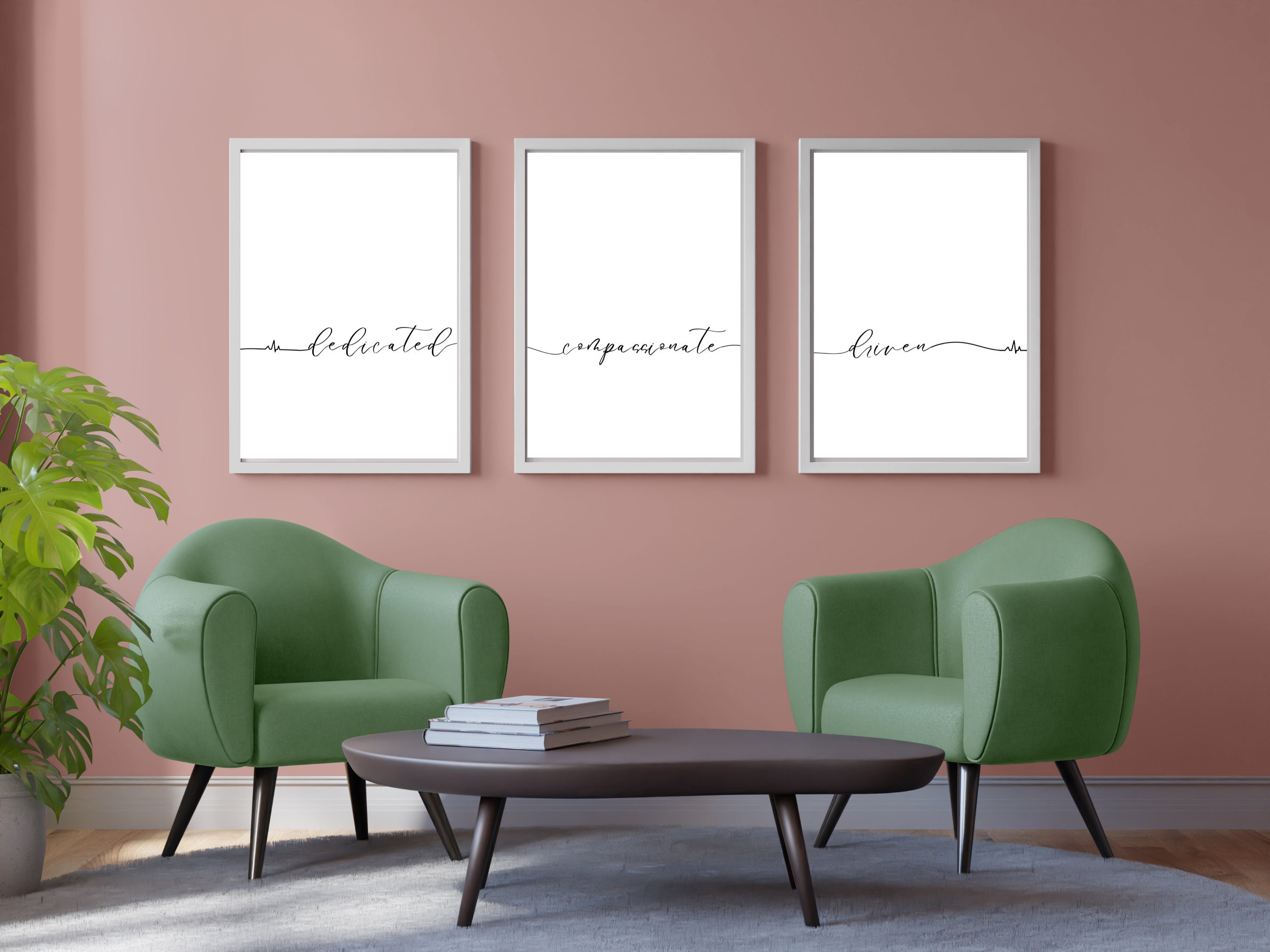 Healthcare Nursing Inspirational Wall Art | Minimalist Design | Medical ...