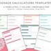 Dosage Calculation Nursing Templates | Nursing Math Worksheets ...