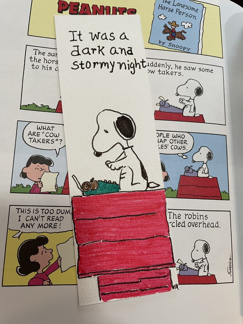 Snoopy Bookmarks, Calvin and Hobbes Bookmarks - Etsy