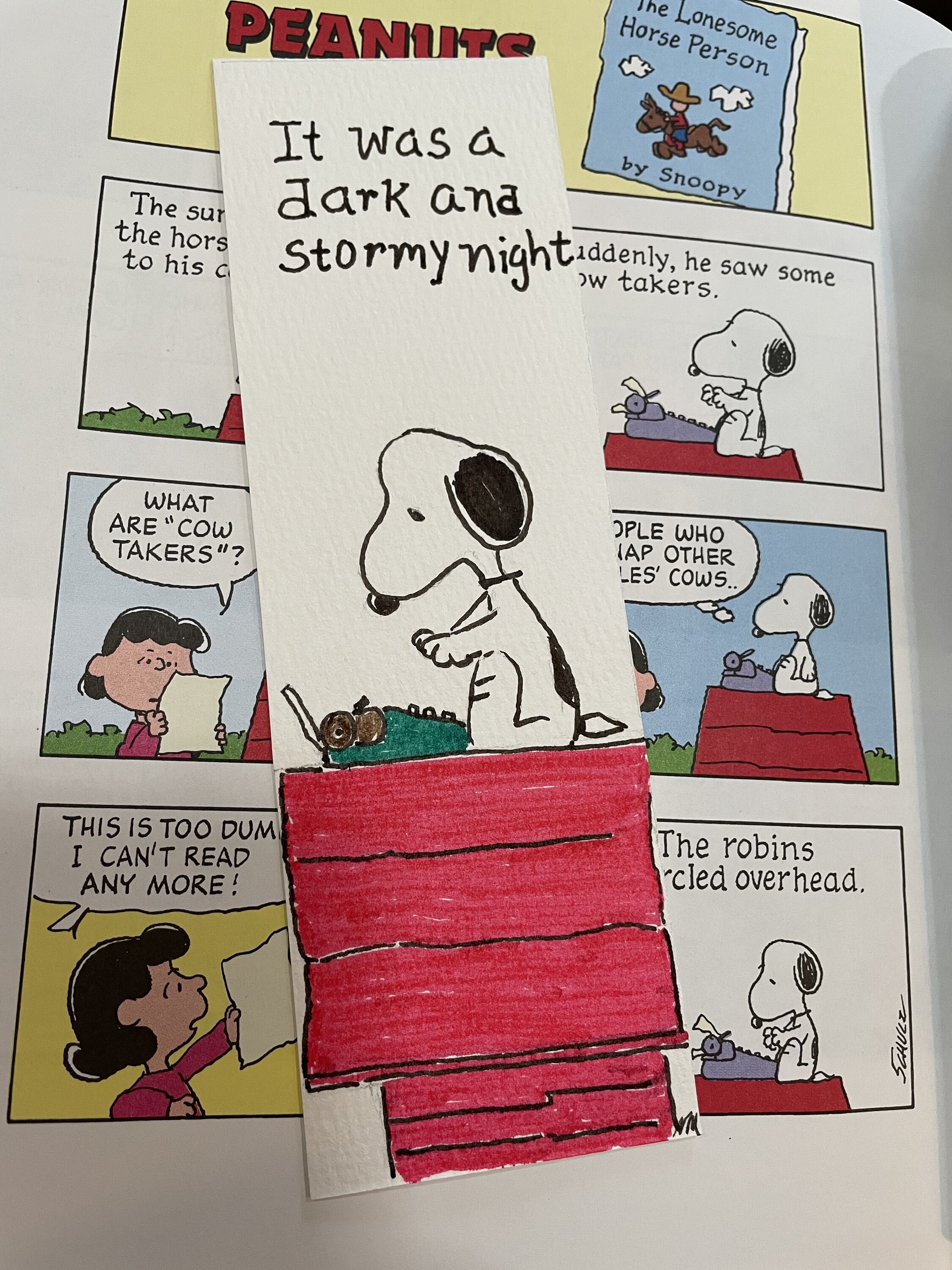 Snoopy Bookmarks, Calvin and Hobbes Bookmarks - Etsy