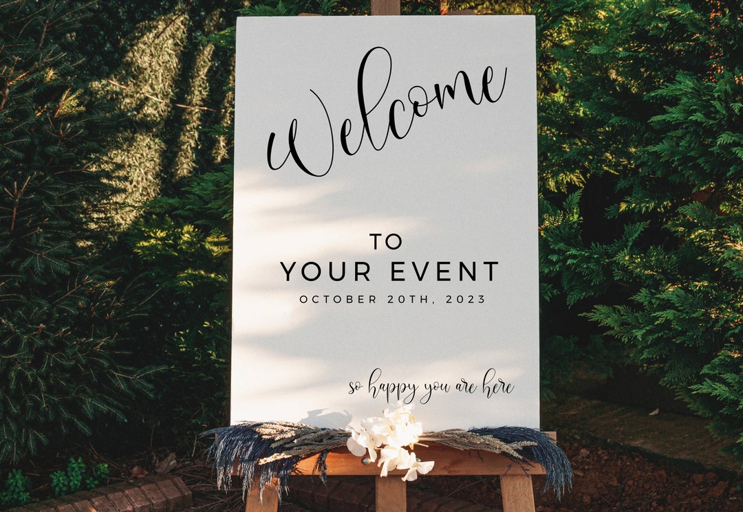 Downloadable Welcome Sign Instant Access Welcome Sign - Etsy