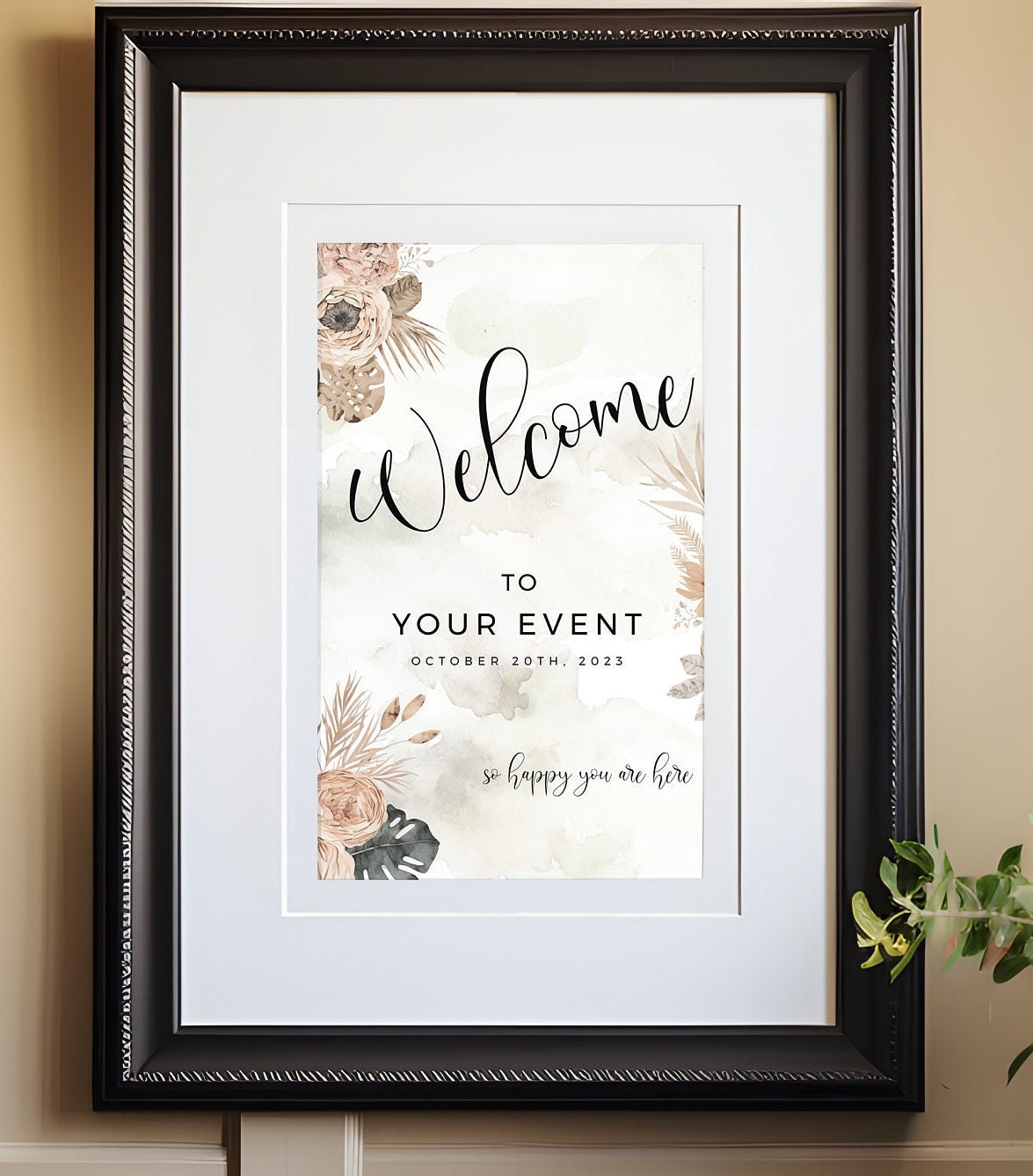 Downloadable Welcome Sign, Instant Access, Welcome Sign Template, Boho ...