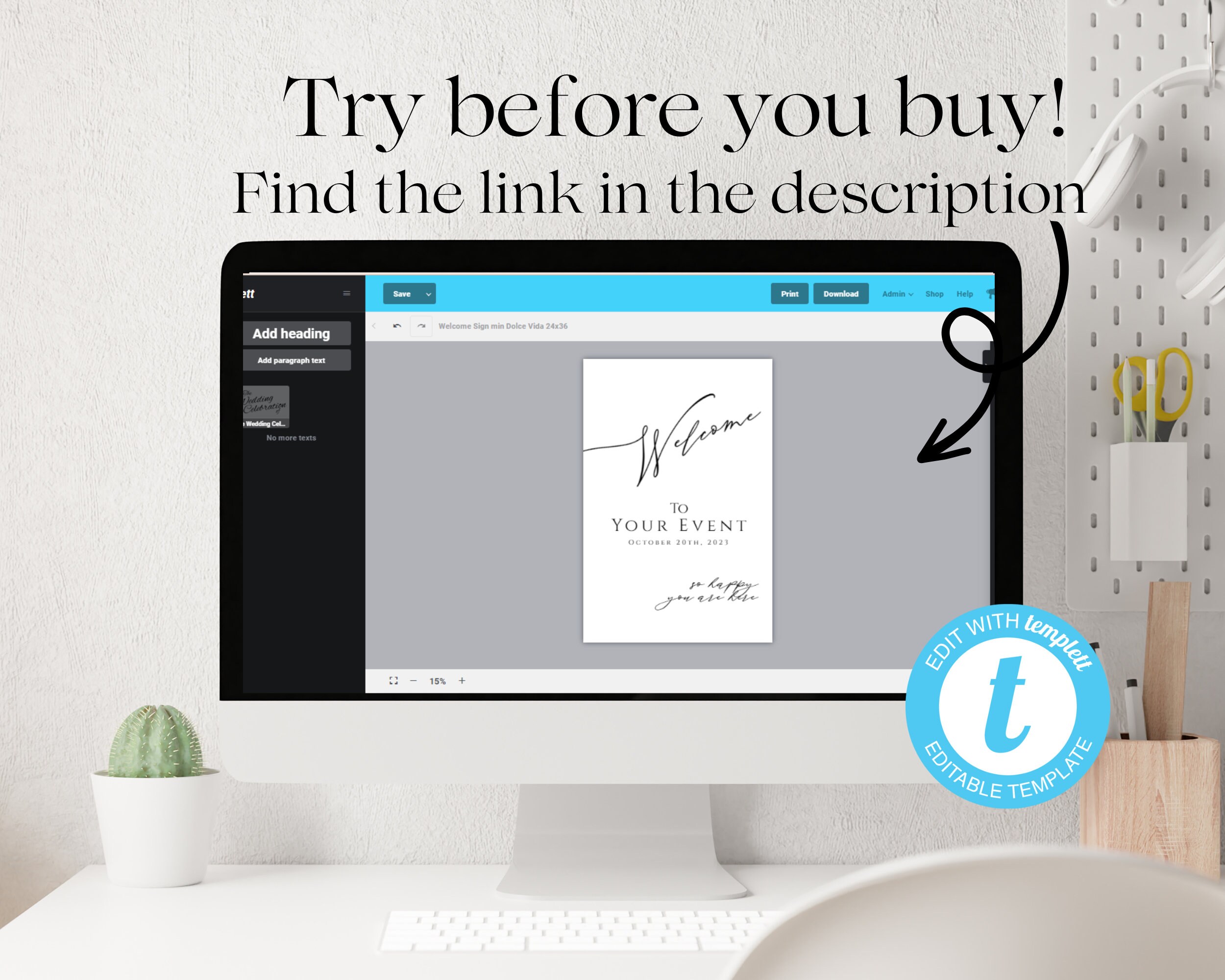 Downloadable Welcome Sign Instant Download Welcome Sign - Etsy