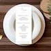 Buffet Menu Cards Template, Instant Download, Minimalist Buffet Card ...
