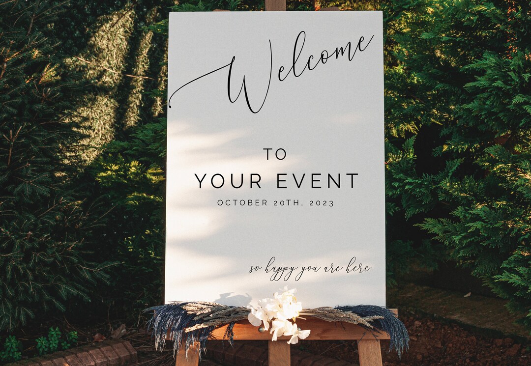 Downloadable Welcome Sign, Instant Access, Welcome Sign Template ...