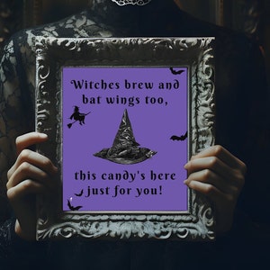 Printable Halloween Candy Bowl Sign Out of Candy Sign Halloween Take ...