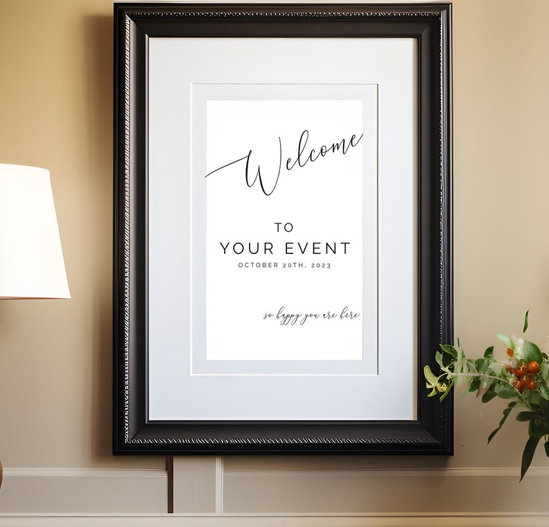 Downloadable Welcome Sign Instant Access Welcome Sign - Etsy