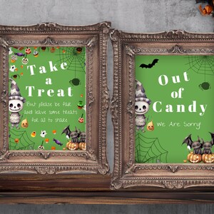 Printable Halloween Candy Bowl Sign Out of Candy Sign Halloween Take ...
