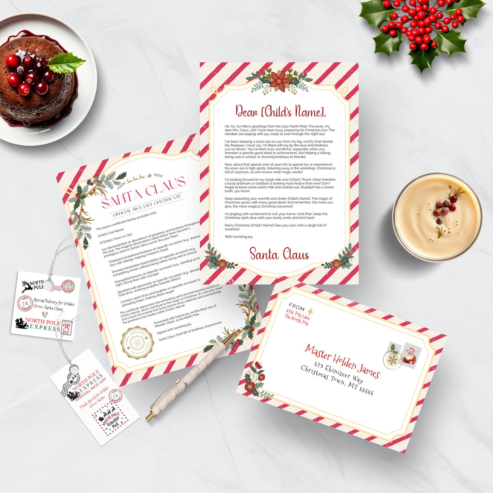Santa Nice List Letter Nice List Certificate Nice List - Etsy