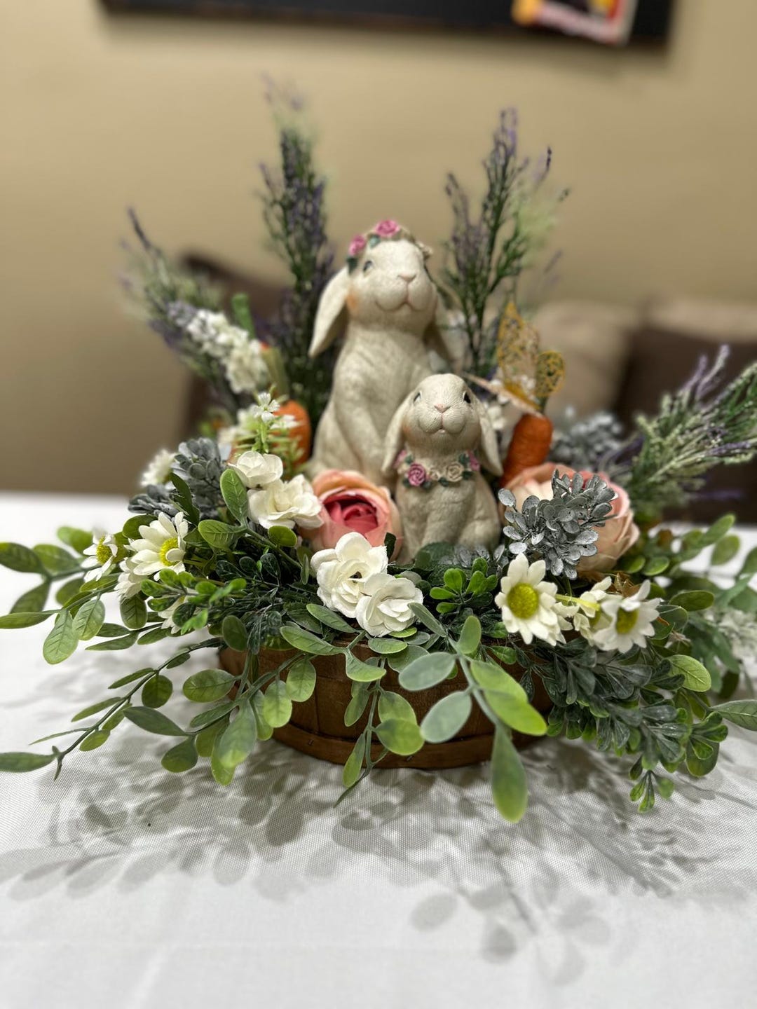Easter Bunny Centerpiece - Custom Handmade Table Décor - Etsy