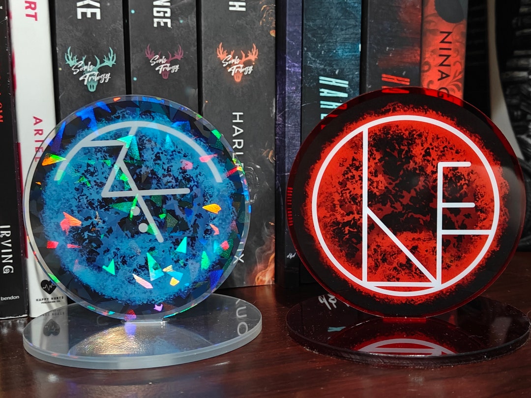 Demon Sigil Acrylic Bookshelf Standee Harley Laroux / Bookcase Decor ...