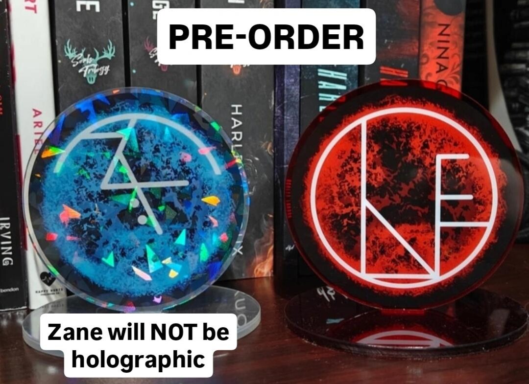 PRE-ORDER*** Leon & Zane Sigil Standee for Your Bookshelf! Her Soul to ...