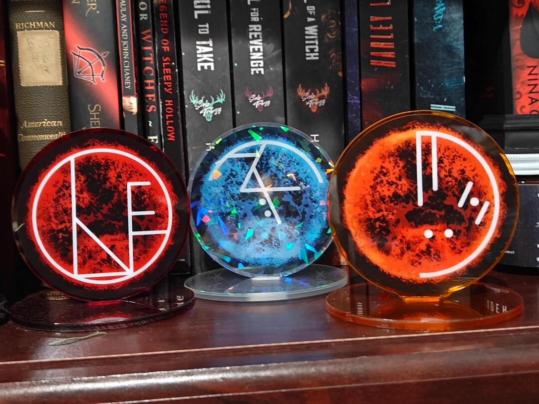 Demon Sigil Acrylic Bookshelf Standee - Harley Laroux / Bookcase Decor ...