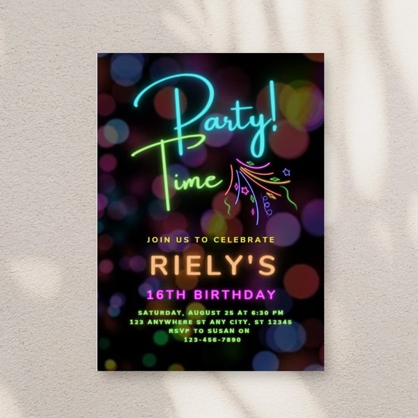 Neon Party - Etsy