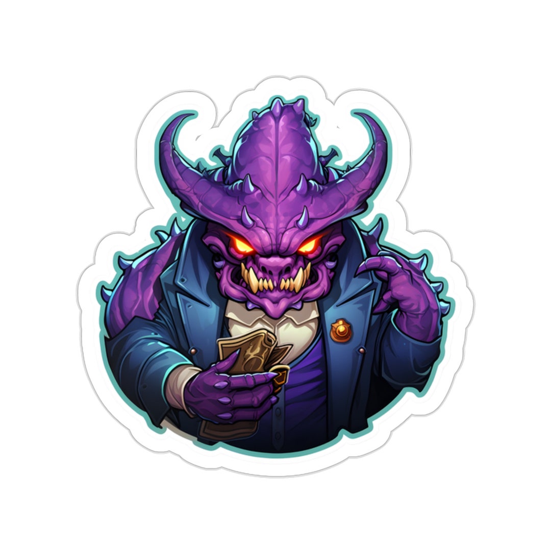 Monster Boss Lol Inspired Kiss-cut Stickers - Etsy