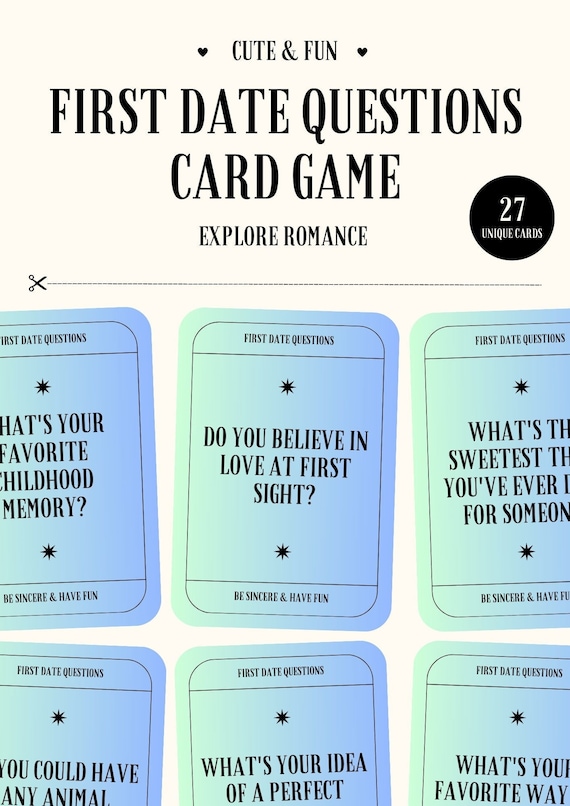Deep Questions Card Game For Dates Do You Dare Unveil? Card Game - 44 ...