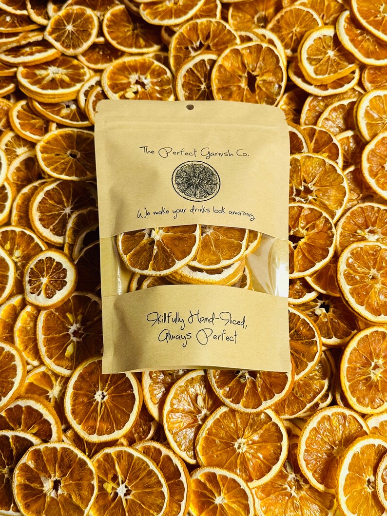 The Perfect Garnish Co. Dehydrated Orange Wheels - Natural Fruit - Etsy