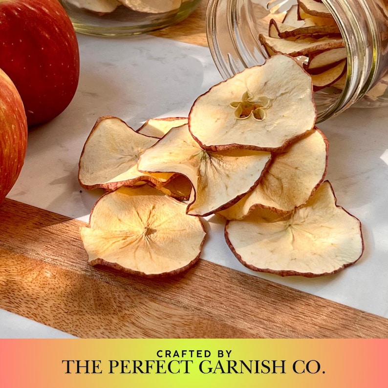 The Perfect Garnish Co. Dehydrated Apple Crisps - Natural Fruit - Etsy