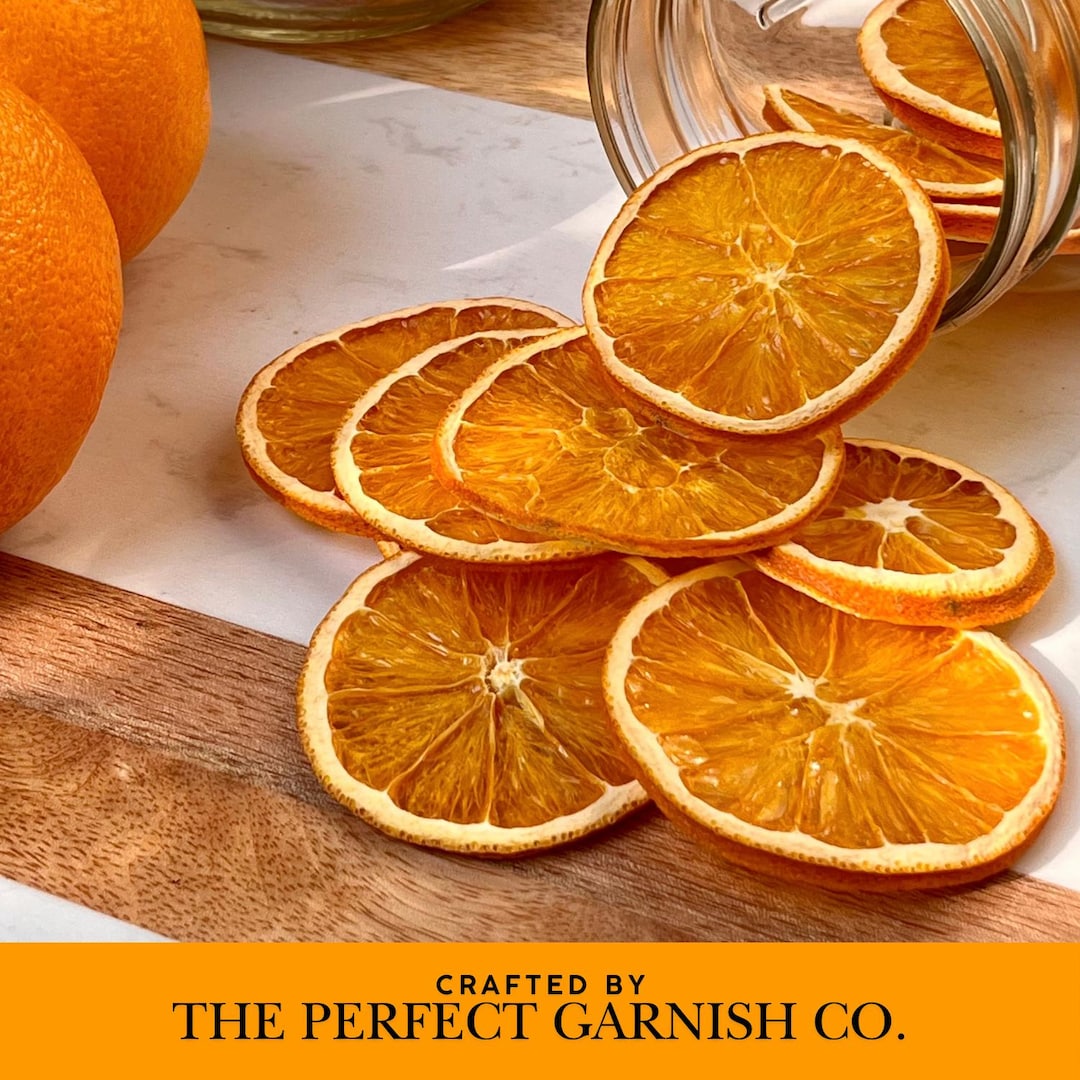 The Perfect Garnish Co. Dehydrated Orange Wheels - Natural Fruit - Etsy
