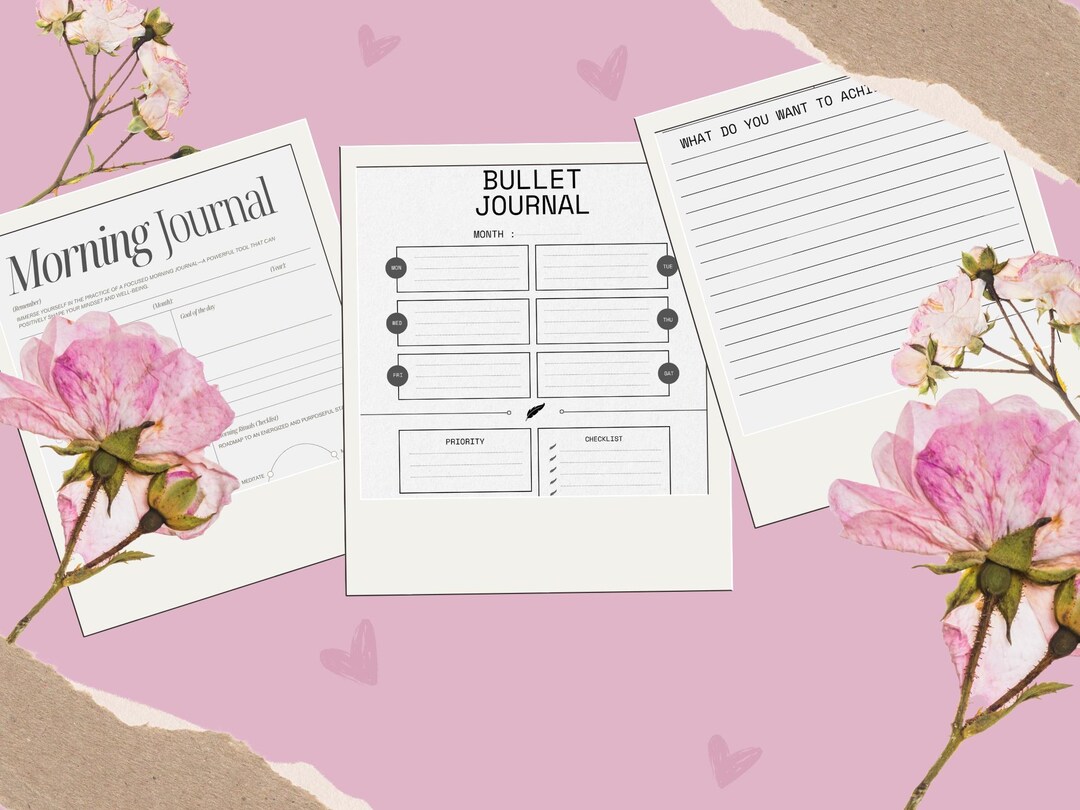 Printable Morning Journal | Daily Morning Planner | Motivational ...