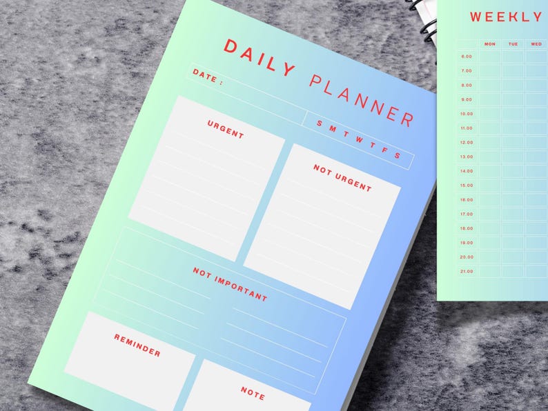 Printable Weekly Planner | Weekly Schedule Organizer | Customizable ...