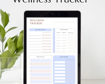 Fitness Planner Printable, Health Planner, Wellness Planner, Weekly ...