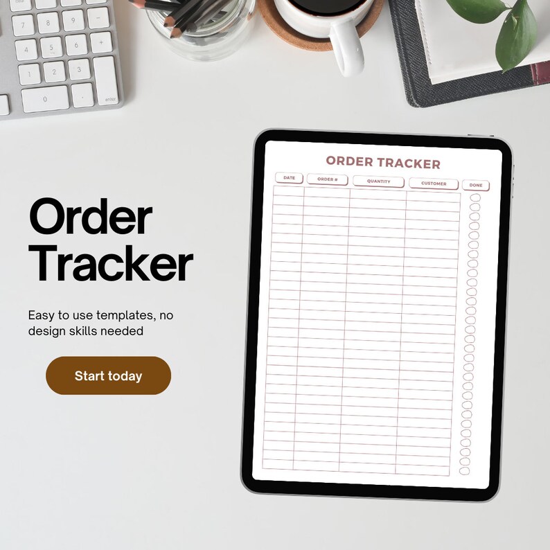 Printable Order Tracker, Order Log, Instant Digital Download - Etsy