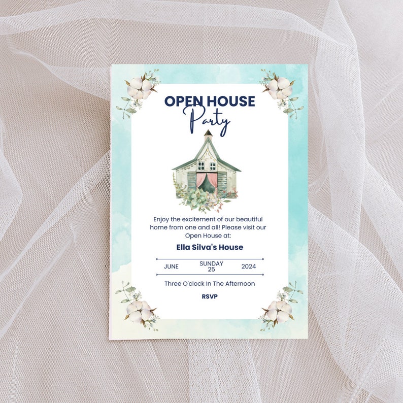 Printable Open House Party Invitation - Etsy