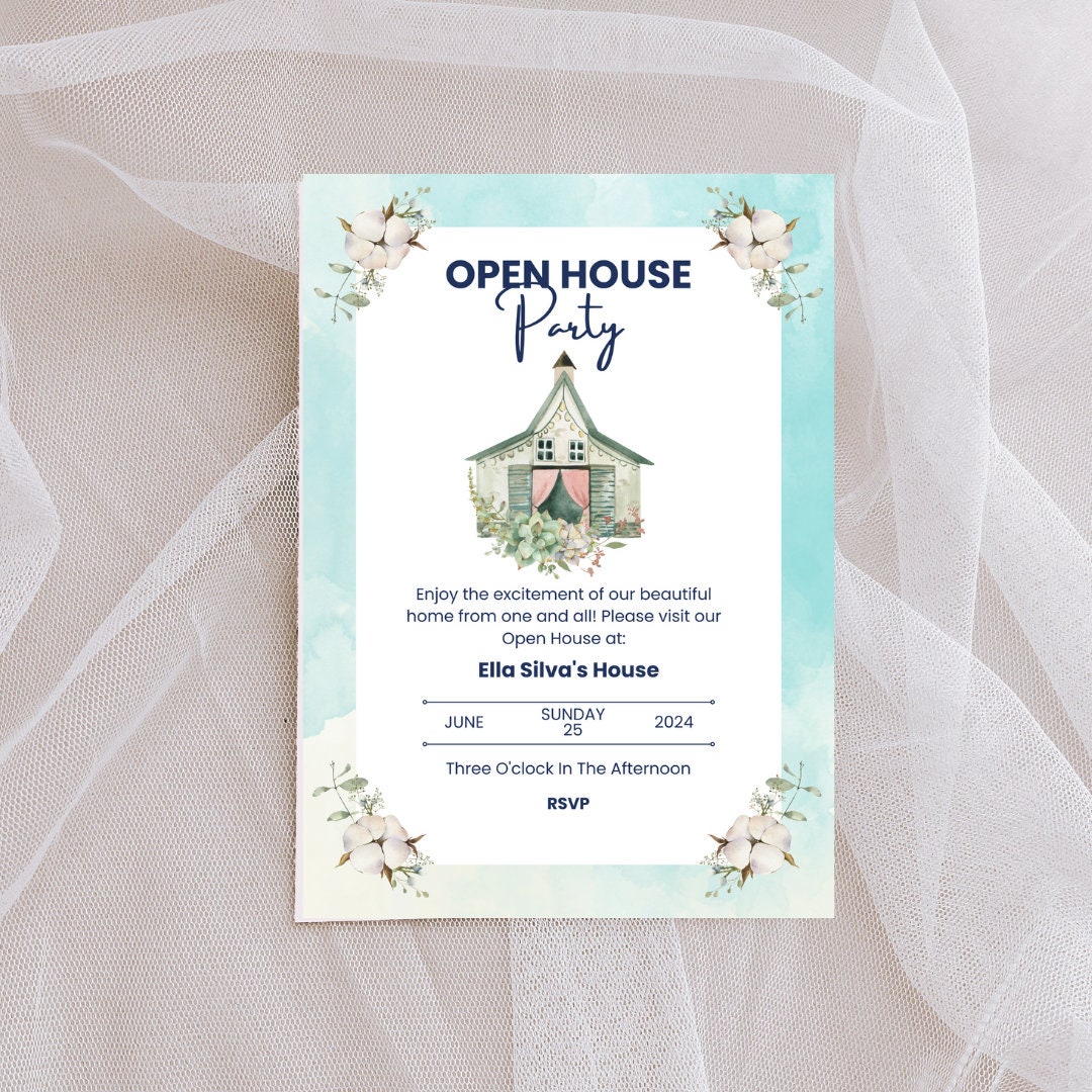 Printable Open House Party Invitation - Etsy