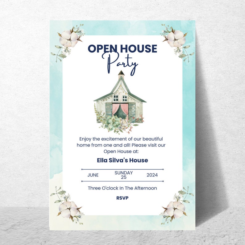 Printable Open House Party Invitation - Etsy