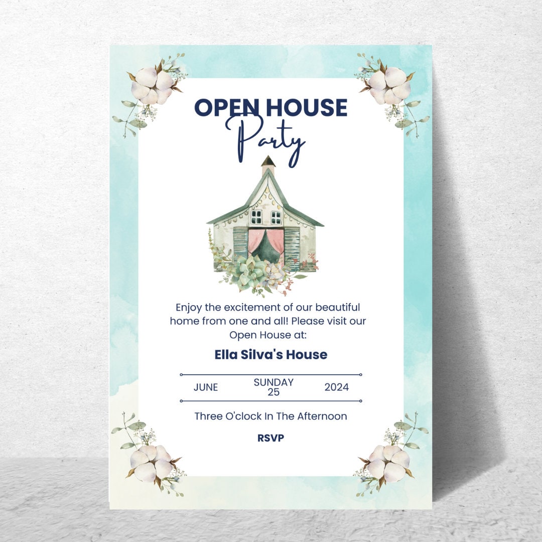 Printable Open House Party Invitation - Etsy