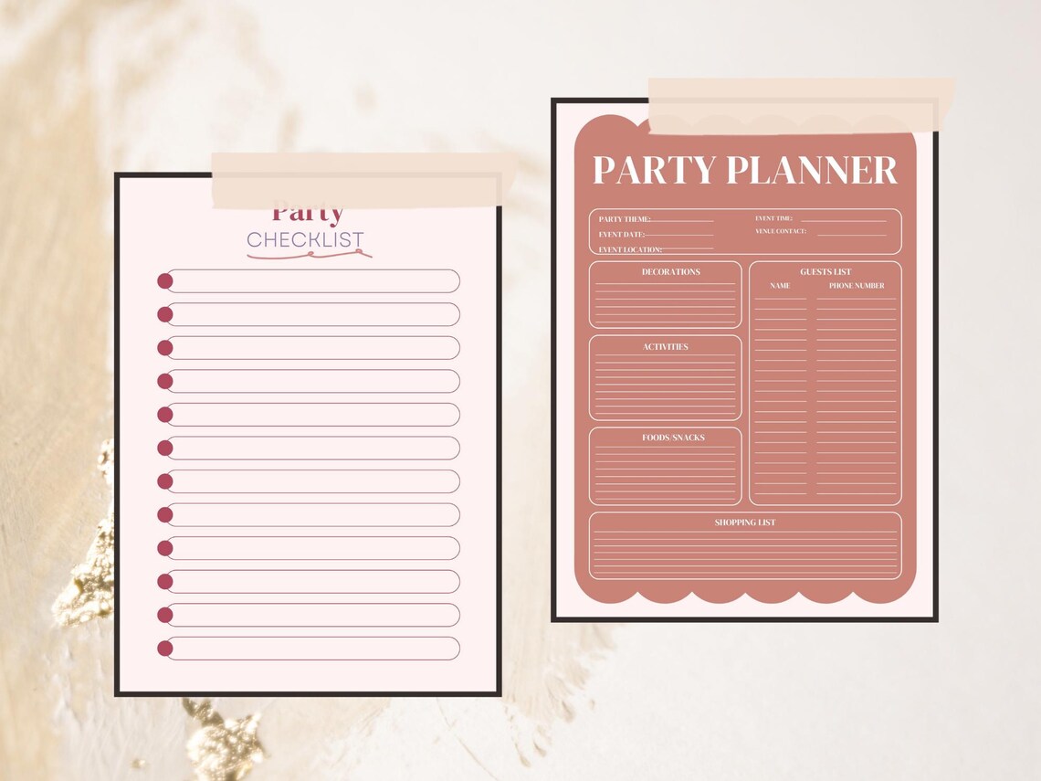 Ultimate Printable Party Planner | Event Organizer | Party Planning ...