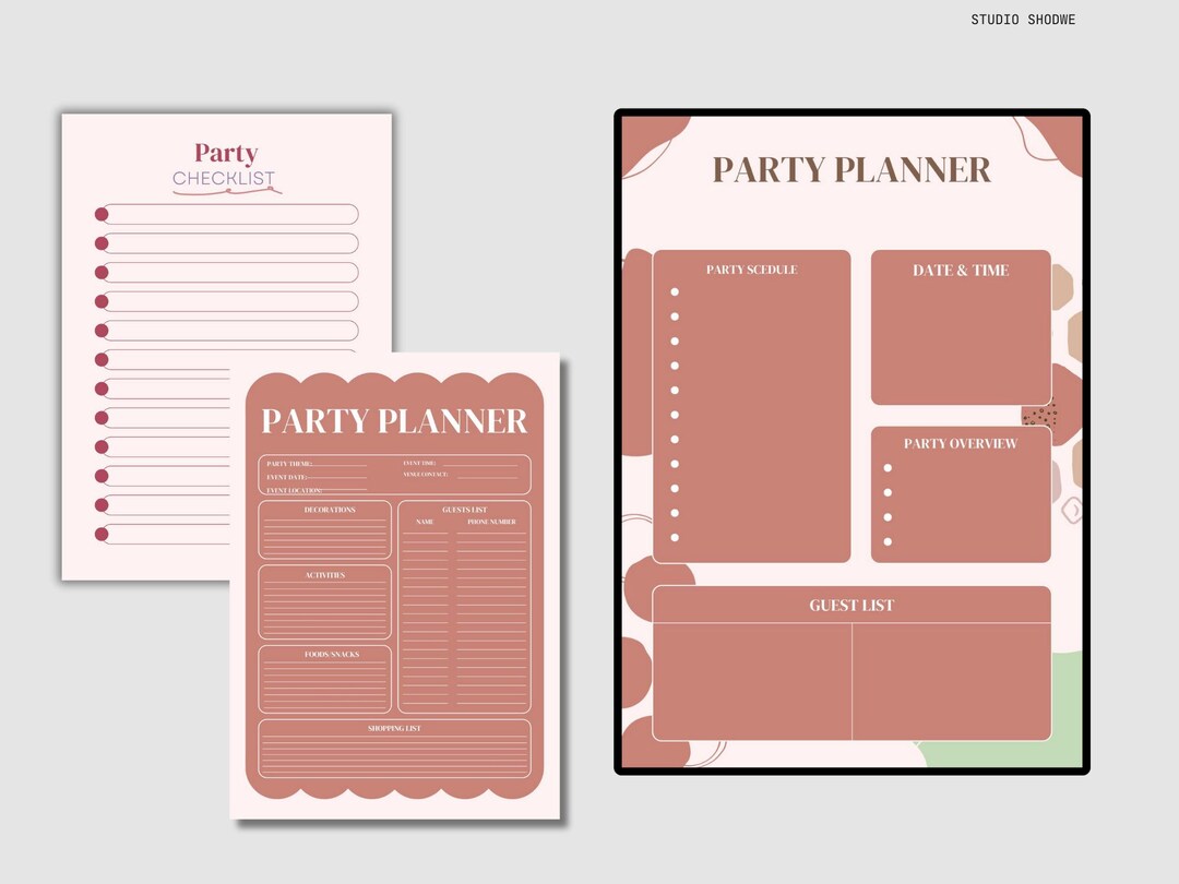 Ultimate Printable Party Planner | Event Organizer | Party Planning ...