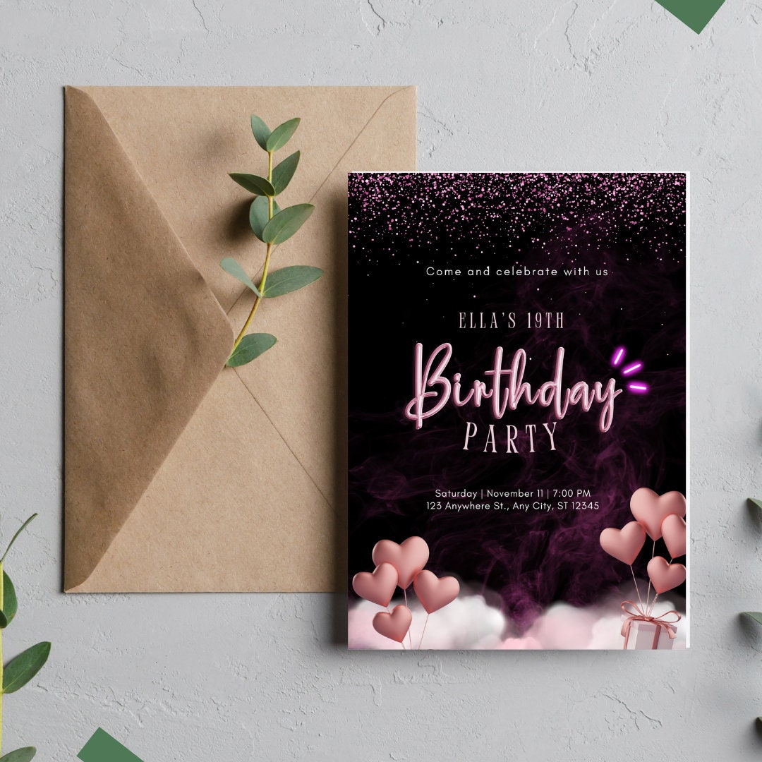 Printable Birthday Party Invitation - Etsy