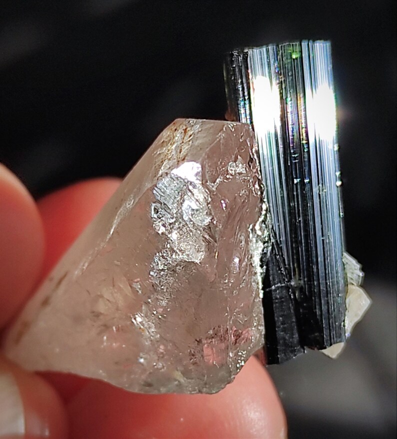 Terminated Tourmaline Crystal in Quartz.33x30x20mm.skardu Mine - Etsy