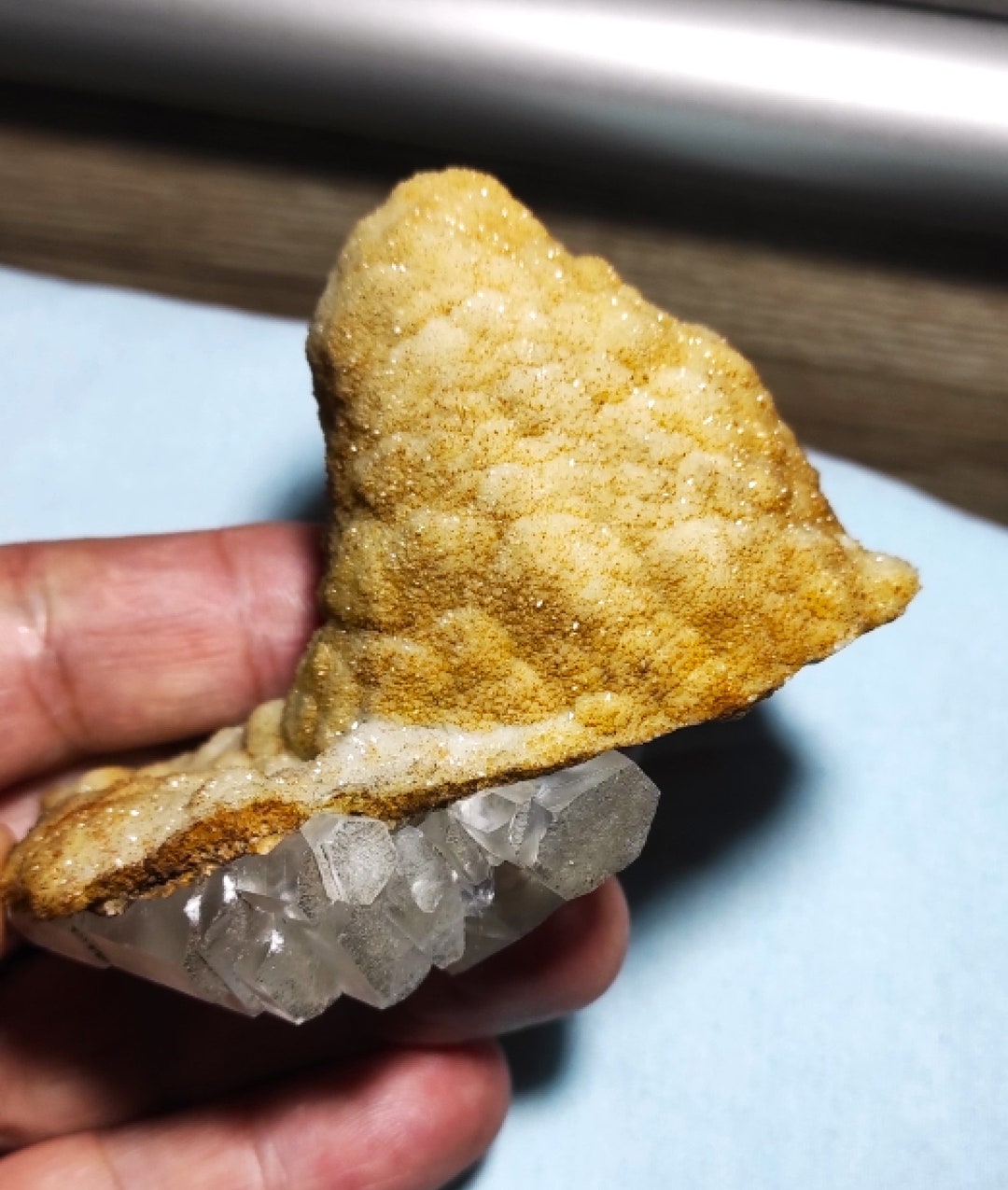 Amazing Sparkling Quartz Epimorphose by Calcite With Transparent ...