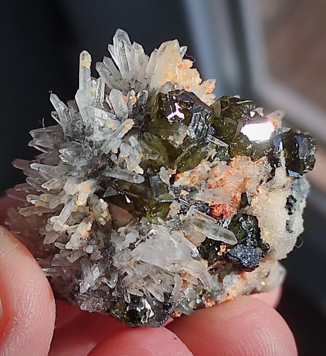 Sphalerite ( Var. Cleiophane ) With Galenite in Quartz-madan,bulgaria ...
