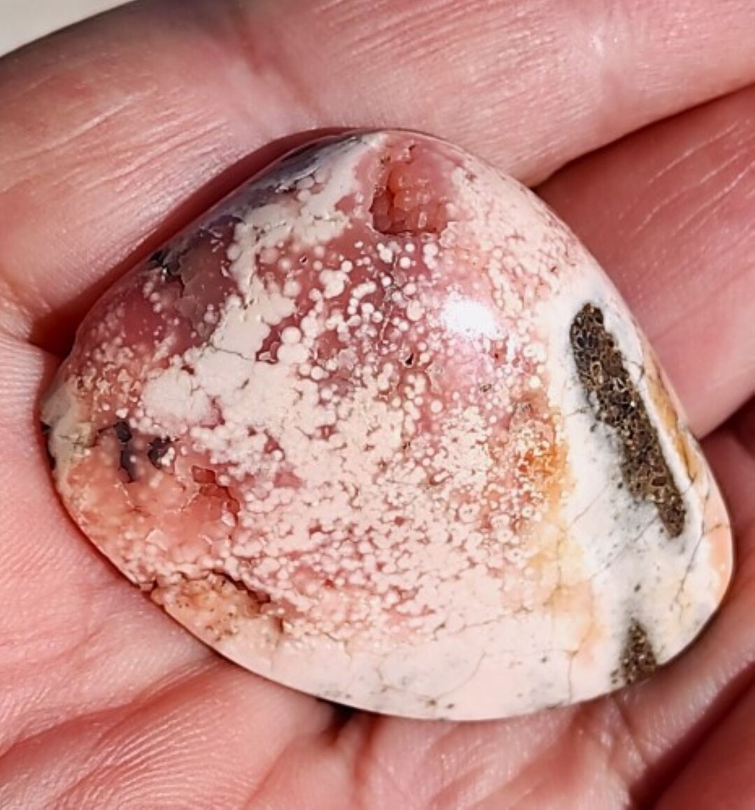 Pink Rhodochrosite Shell Pseudomorph, Unique Mineral Specimen (23gr) - Etsy