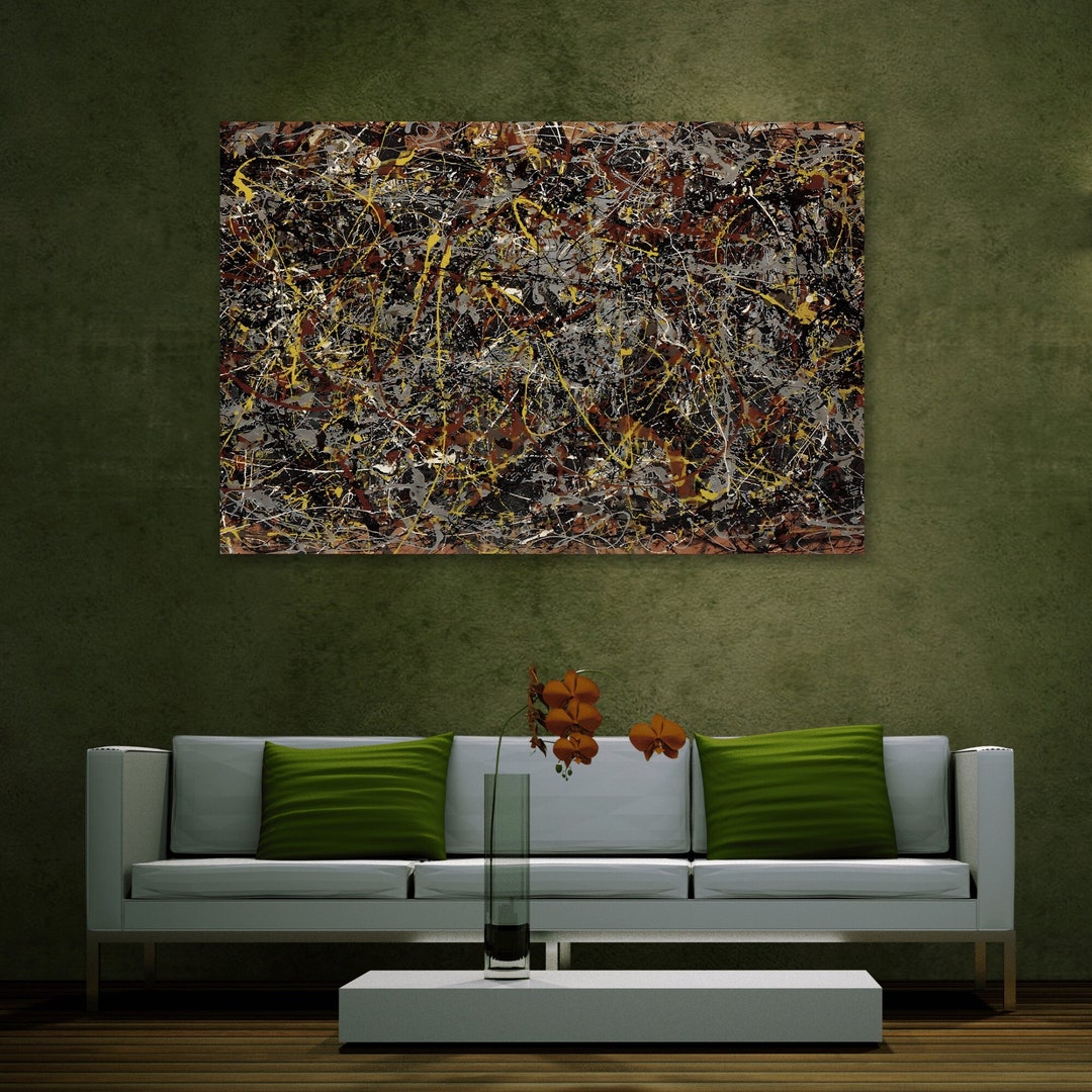 Jackson Pollock Number 5 Canvas Print Famous Artist Prints - Etsy