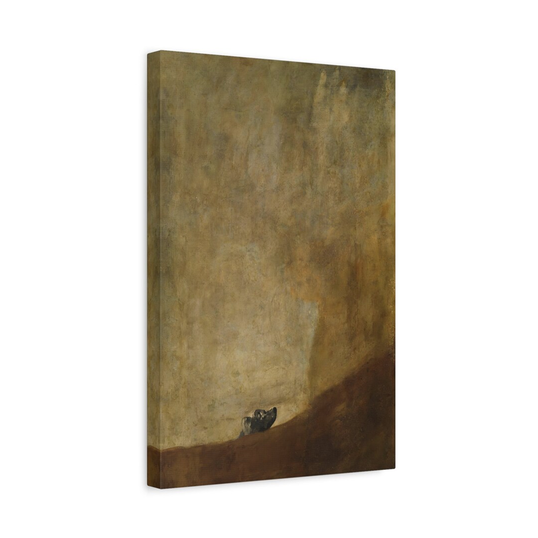 Francisco Goya The Dog Canvas Print Animal mystérieux dans un vaste ...