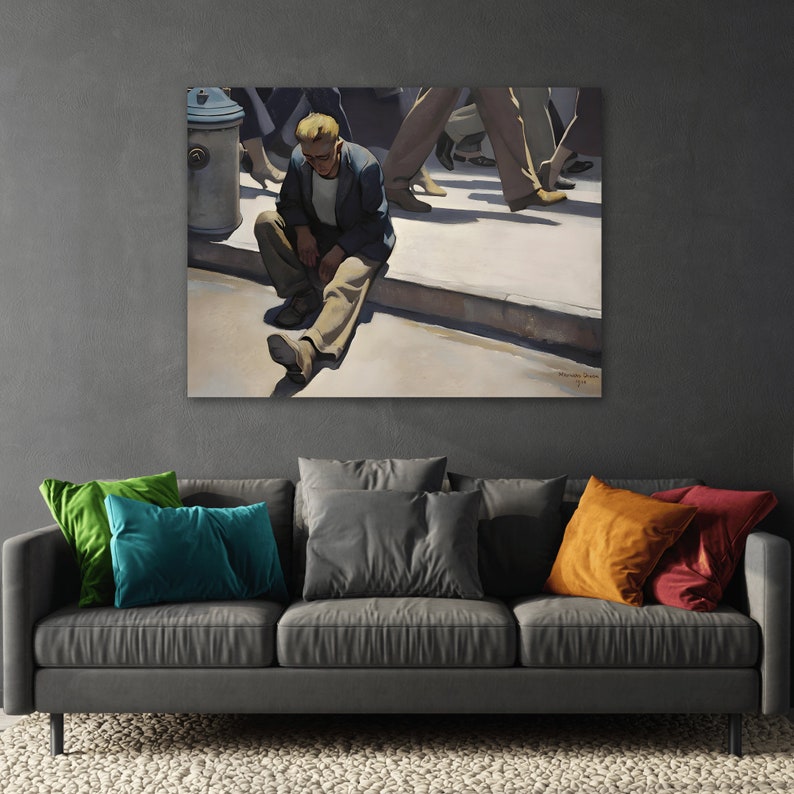 Maynard Dixon Forgotten Man Canvas Print Famous Artist - Etsy