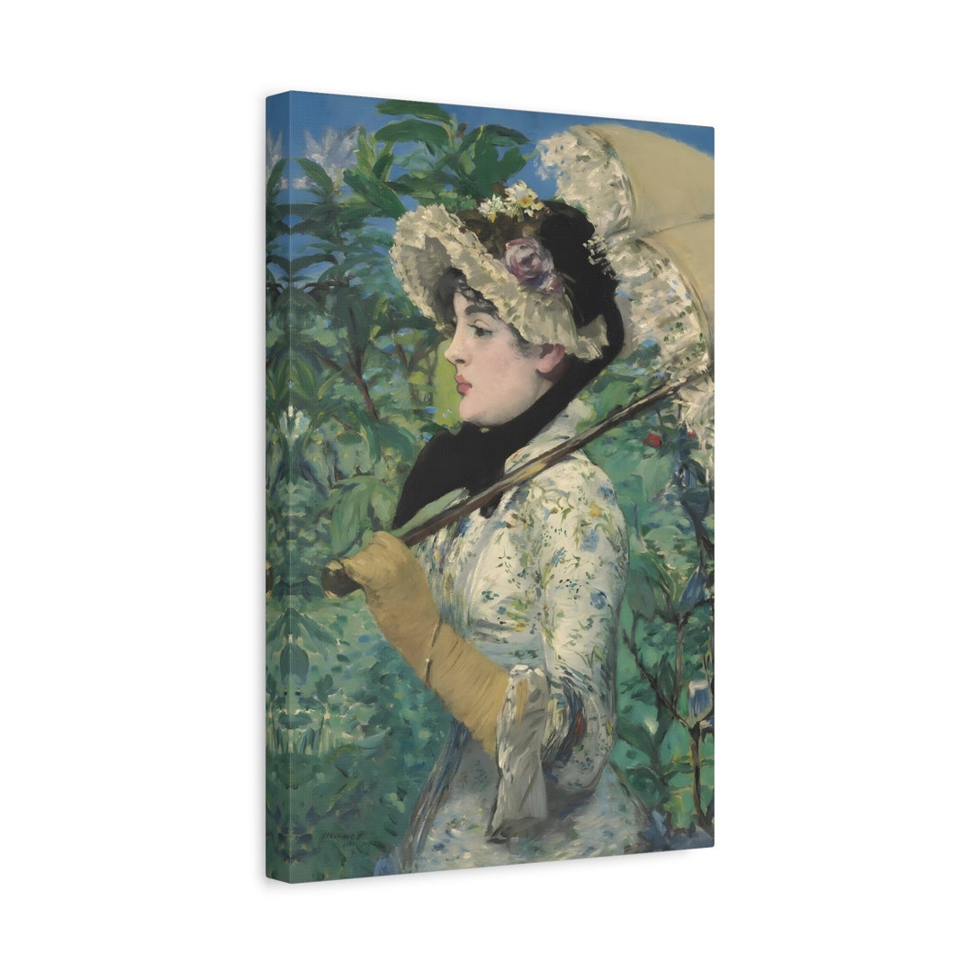 Edouard Manet Spring Canvas Print Famous Artist Prints Wall - Etsy