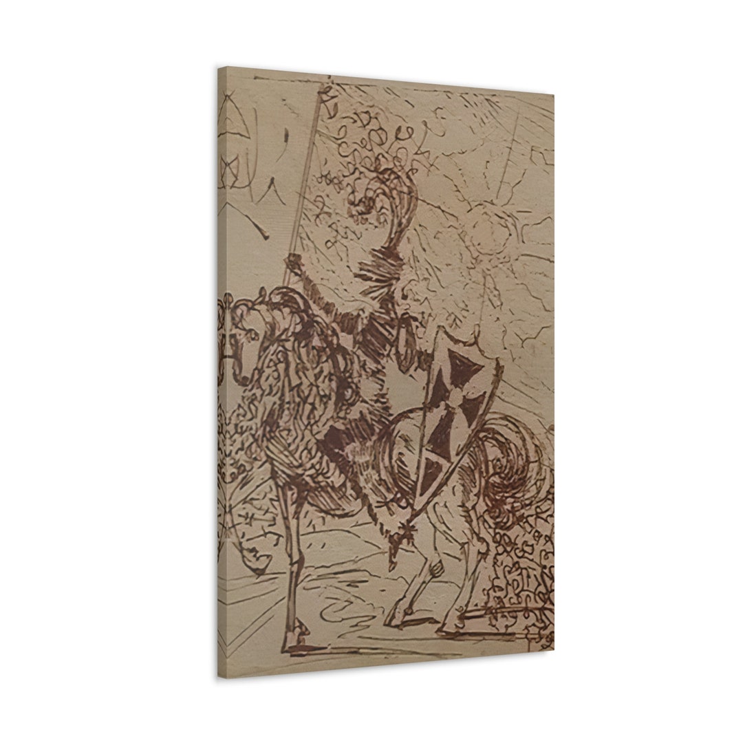 Salvador Dali El Cid Canvas Print, Harmonious Monochromatic Shades ...