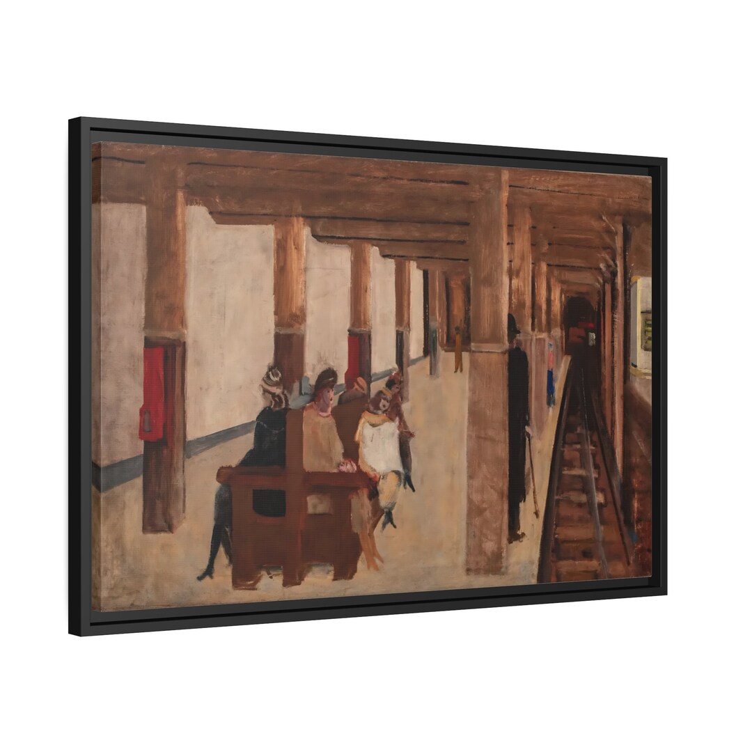 Mark Rothko Untitled the Subway Station 1937 Framed Canvas Print With ...