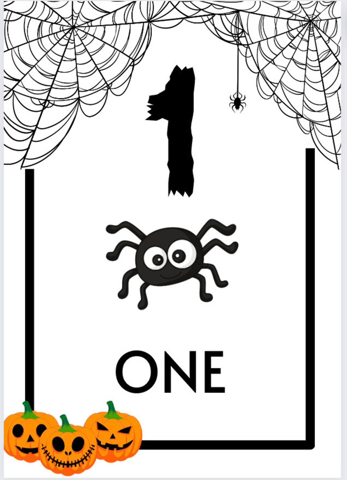 Halloween Number Chart - SPECIAL - Etsy